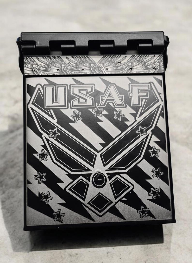Highly Detailed Air Force Themed 50CAL Ammo Can Full Wrap Laser ...