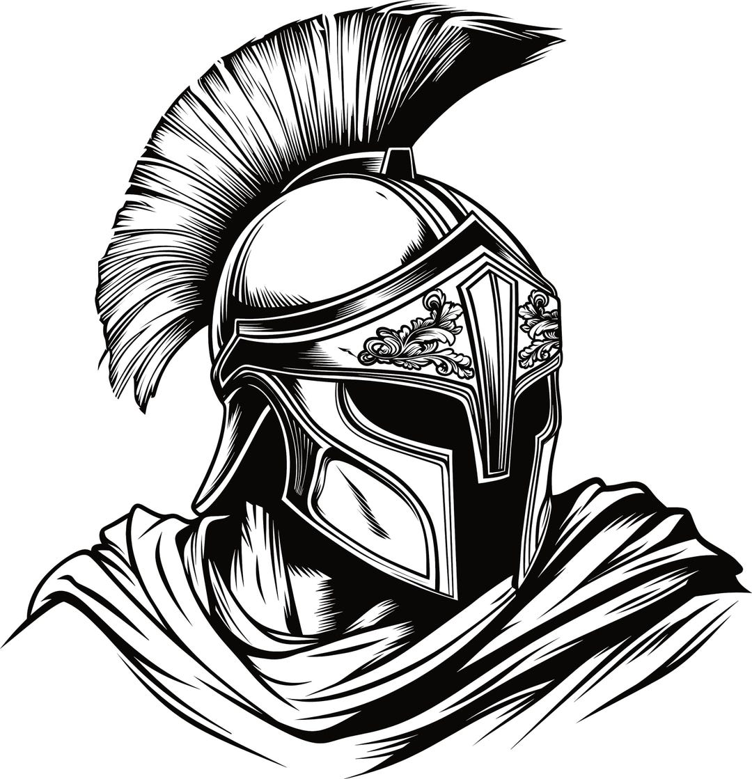 Detailed Spartan Image and Vector - Etsy