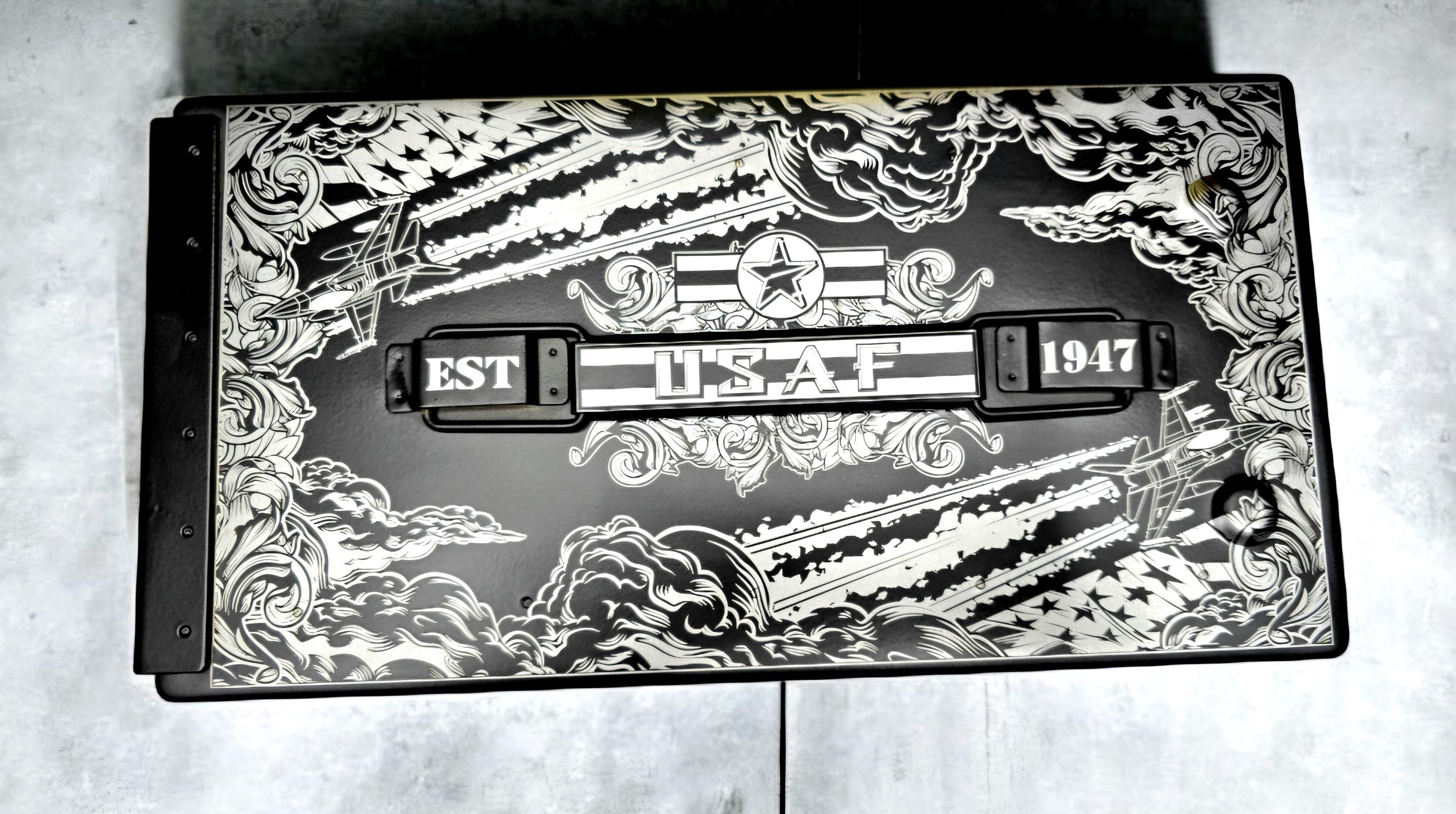 50 CAL Ammo Can Outline Templates - Etsy