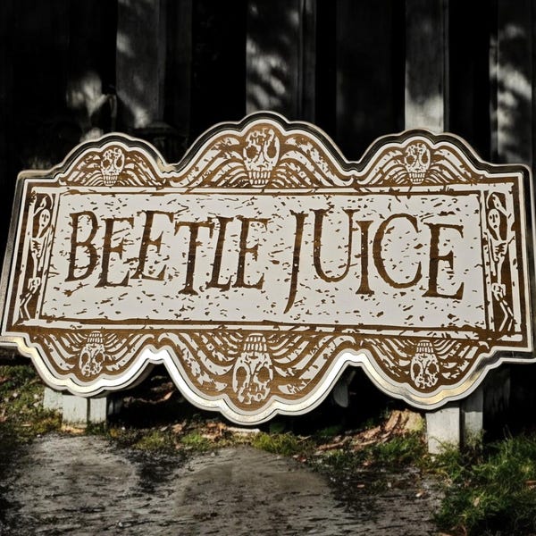 Beetlejuice Sign - Etsy