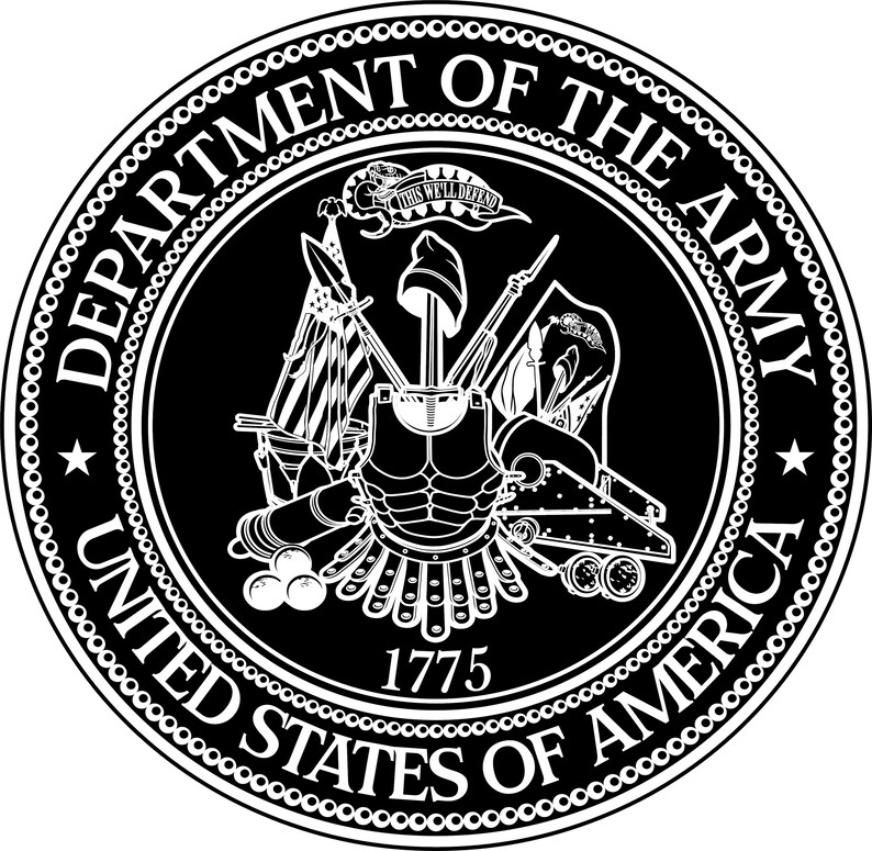 High Definition Department of the Army Seal - Etsy