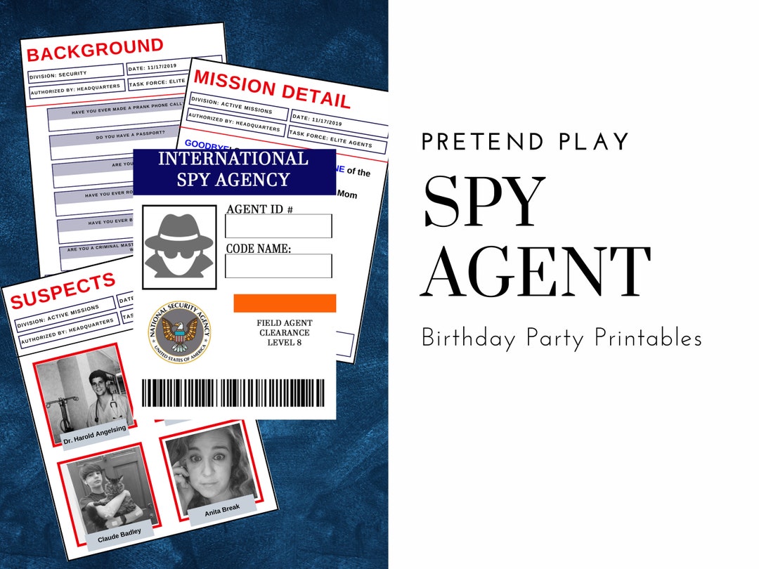 Pretend Play Secret Agent Spy Kit - Etsy