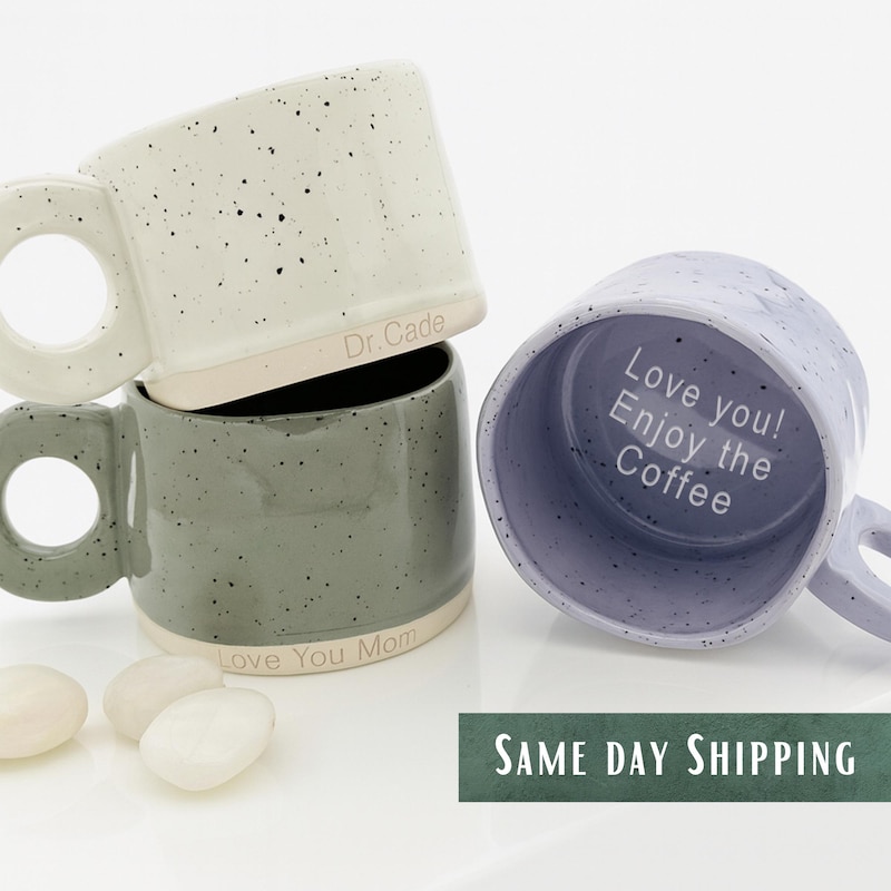 Purple Glazed Coffee Mugs - Etsy