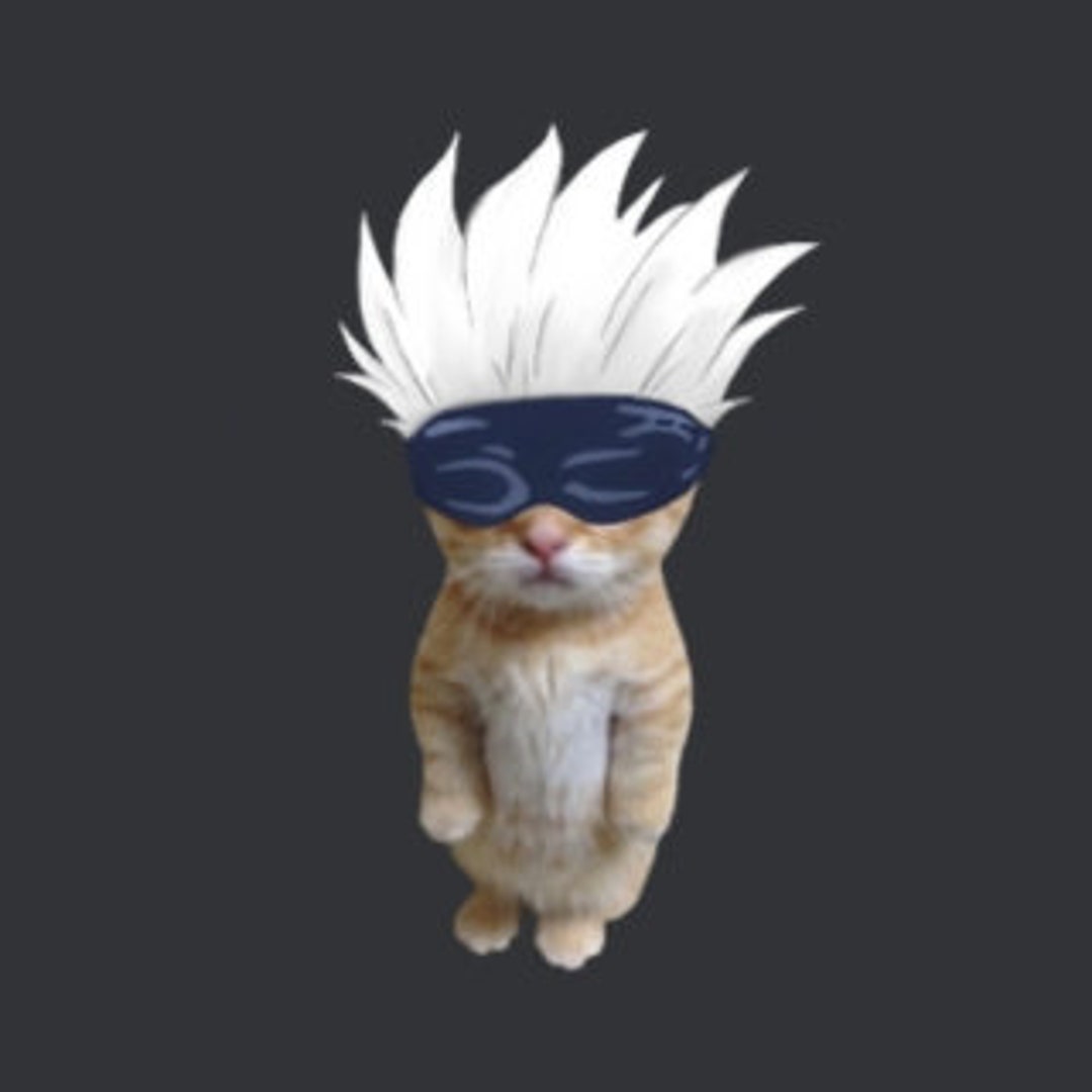 Gojo Satoru Cat Discord Sticker jujutsu Kaisen - Etsy