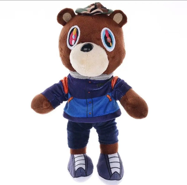 26CM Kanye West Teddy Bear Plush Yeezy Graduation Bear Stuffed Soft Toy ...
