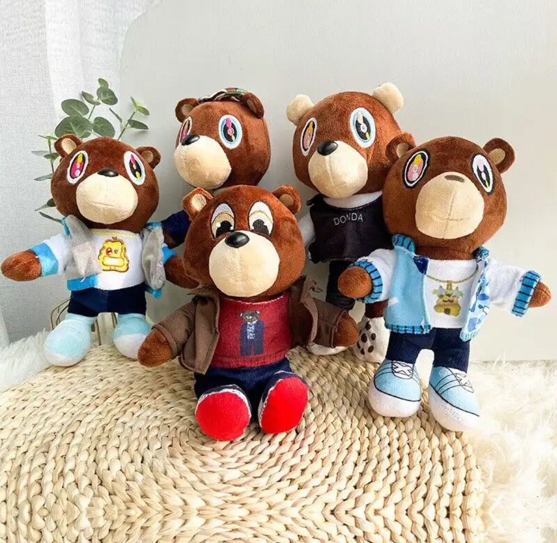26CM Kanye West Teddy Bear Plush Yeezy Graduation Bear Stuffed Soft Toy ...