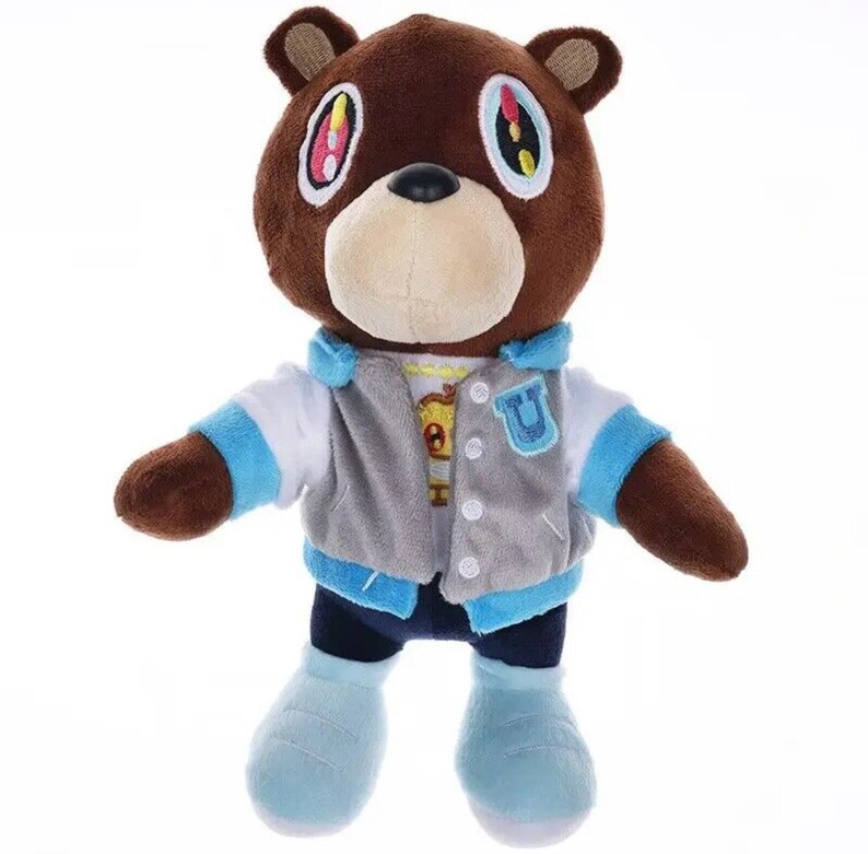 26CM Kanye West Teddy Bear Plush Yeezy Graduation Bear Stuffed Soft Toy ...