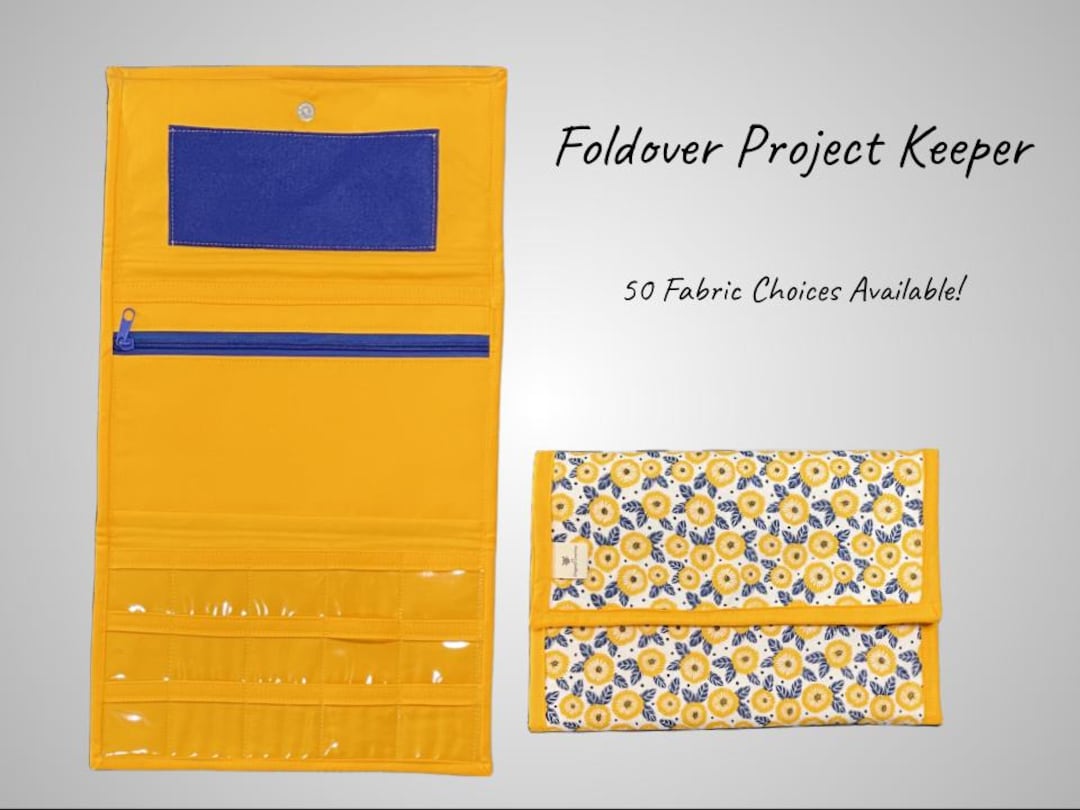Versatile Needlework Foldover Project Keeper - Floss Storage, Zippered ...