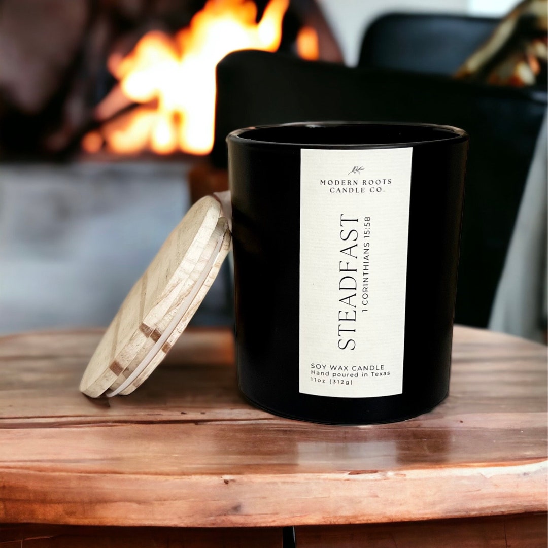 Steadfast / White Oak & Vanilla / Christian Candle / Faith-based Candle / Christian Home Décor ...
