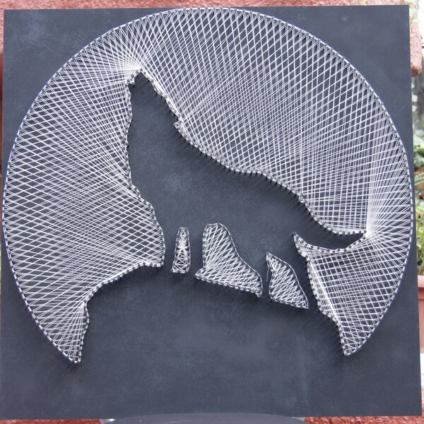 String Art Wolf - Etsy