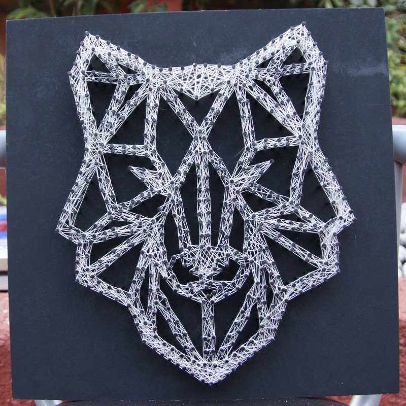 String Art Wolf - Etsy