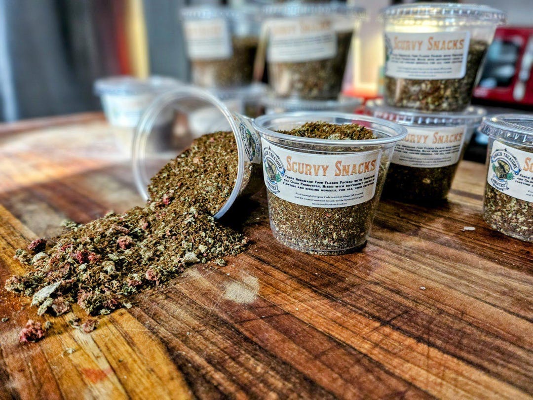 Scurvy Snacks - Homemade Fish Food - Etsy