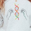 Knitting DNA Shirt. Dna Clothes. Genetics Gift. Molecular Shirt. DNA ...