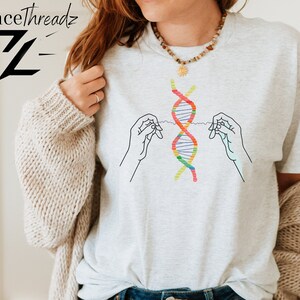 Knitting DNA Shirt. Dna Clothes. Genetics Gift. Molecular Shirt. DNA ...
