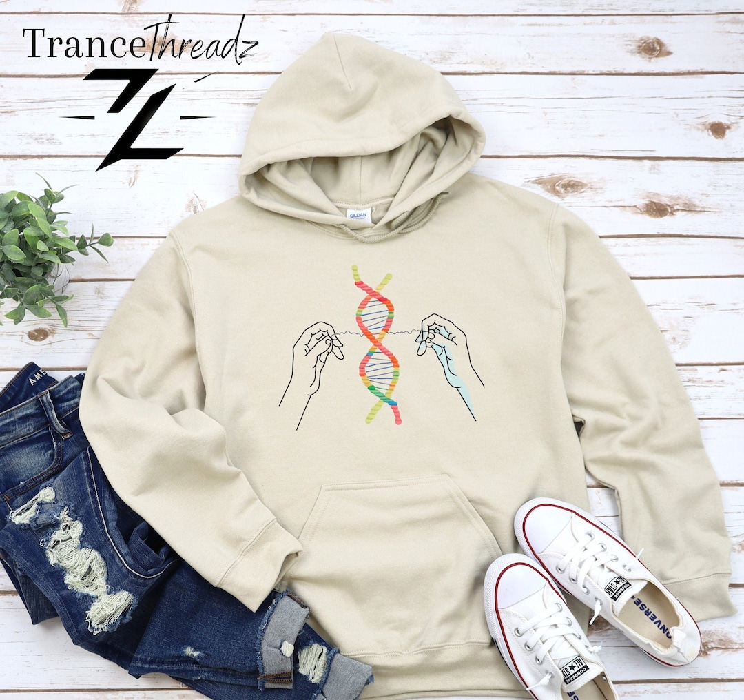 Knitting DNA Hoodie. Genetics. Molecular Hoodie. Geneticist. Dna ...
