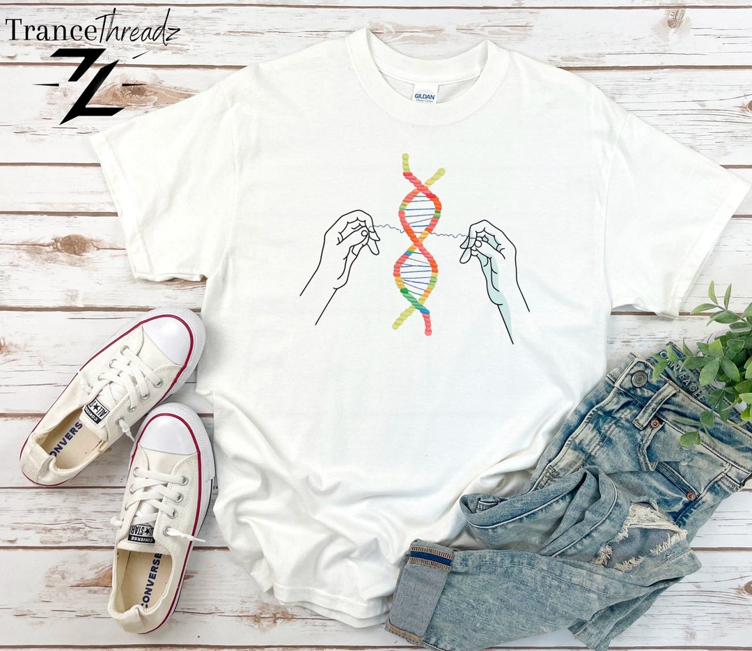 Knitting DNA Shirt. Dna Clothes. Genetics Gift. Molecular Shirt. DNA ...