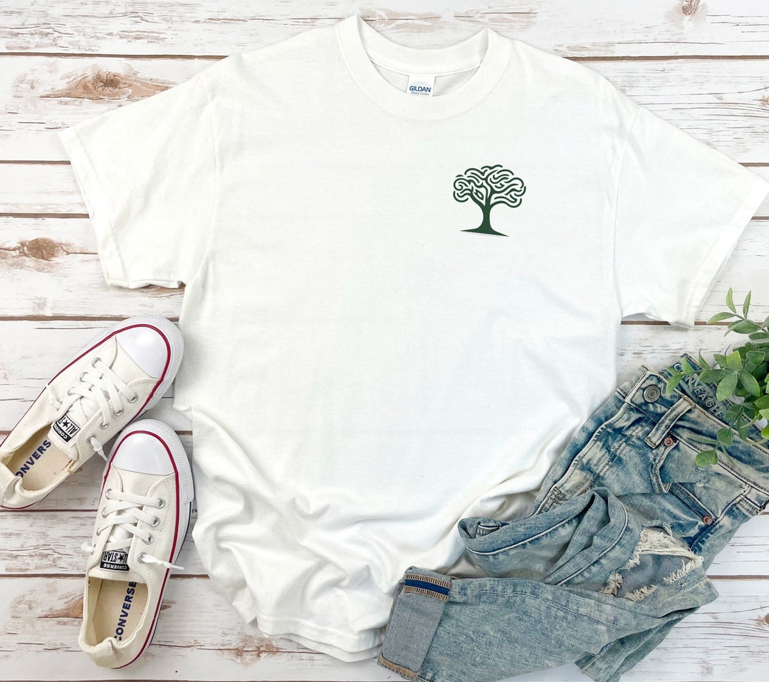 Minimalistic Line Tree Shirt. Weeping Willow Shirt. Arbor Shirt ...