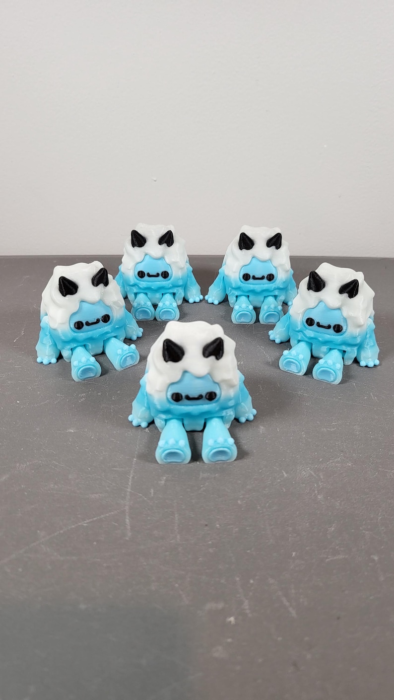Yeti With Optional Shelf | Bigfoot | 3D Printed | Articulated | Fidget ...