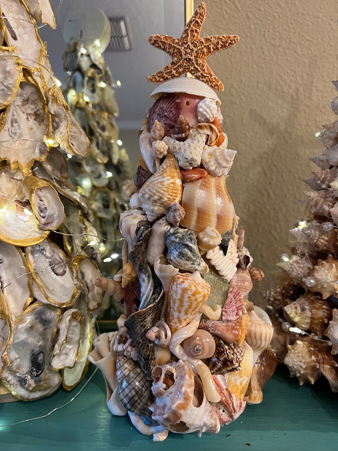 Seashell Tree 11.5 Seashell Art Tree, Christmas Gift, Christmas Tree ...