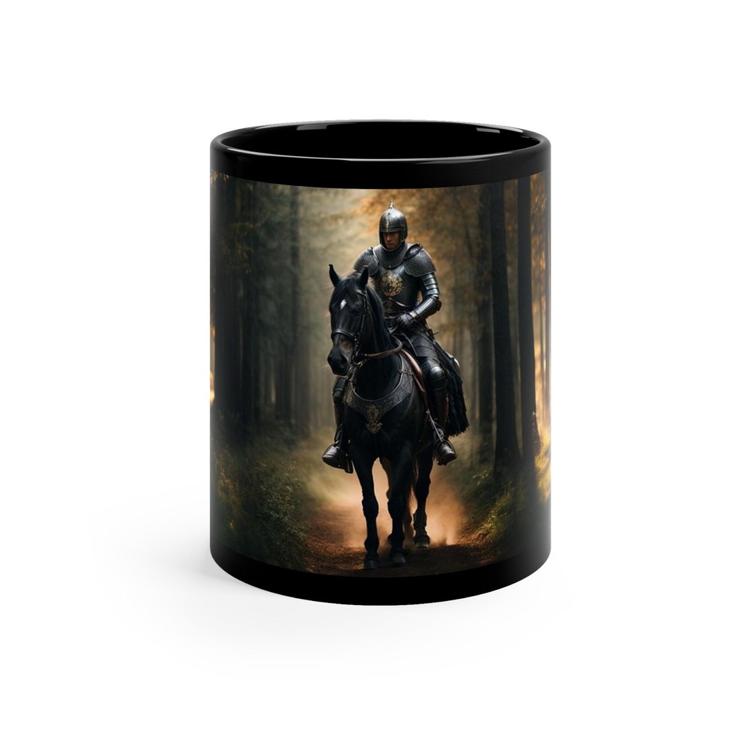 Medieval Knight Chivalrous Knight Knight & Warhorse SCA Mug - Etsy