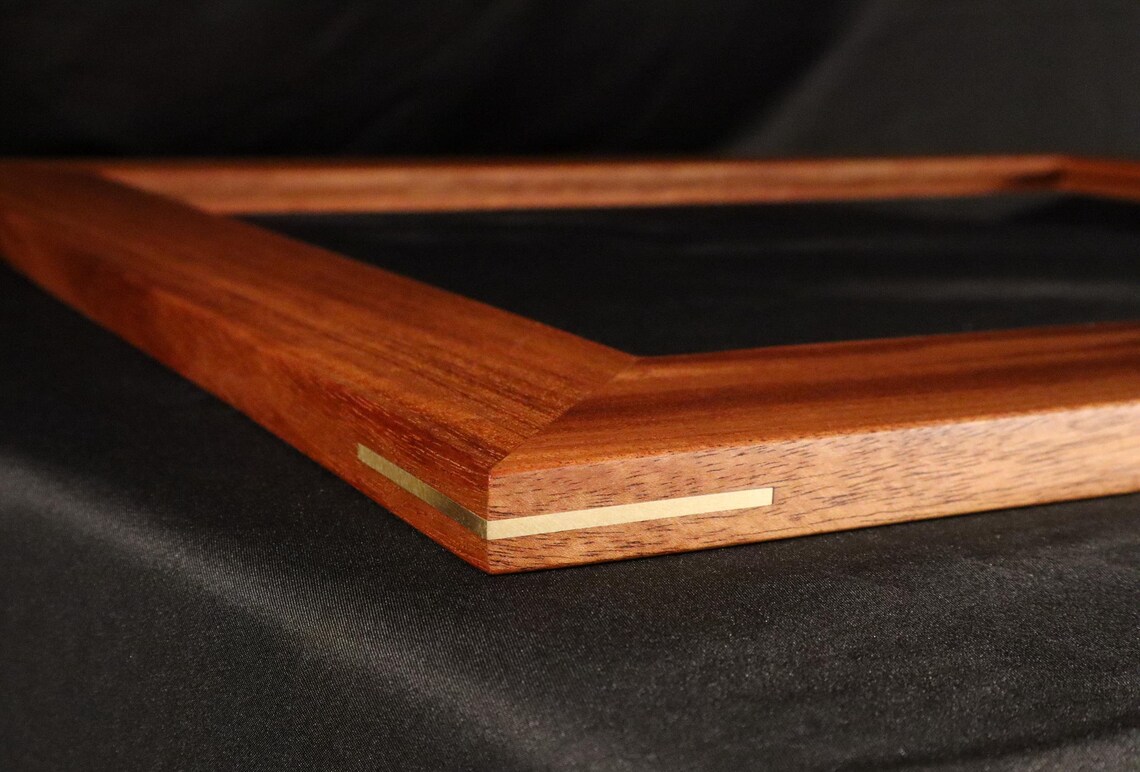 Ribbon Mahogany Frame With Brass Splines | Picture | Diploma | Artwork ...