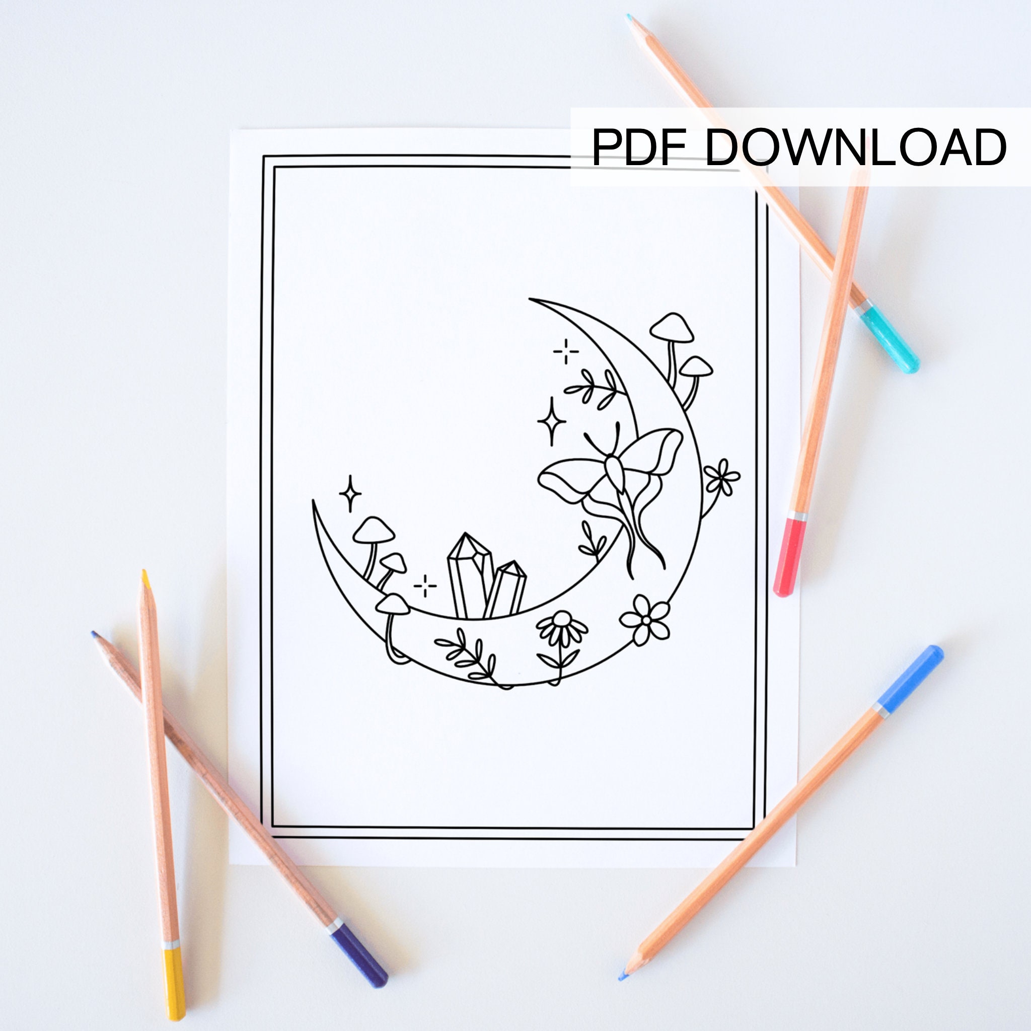 Floral Colouring Page Bundle, Flowers Coloring Page Simple Adult ...