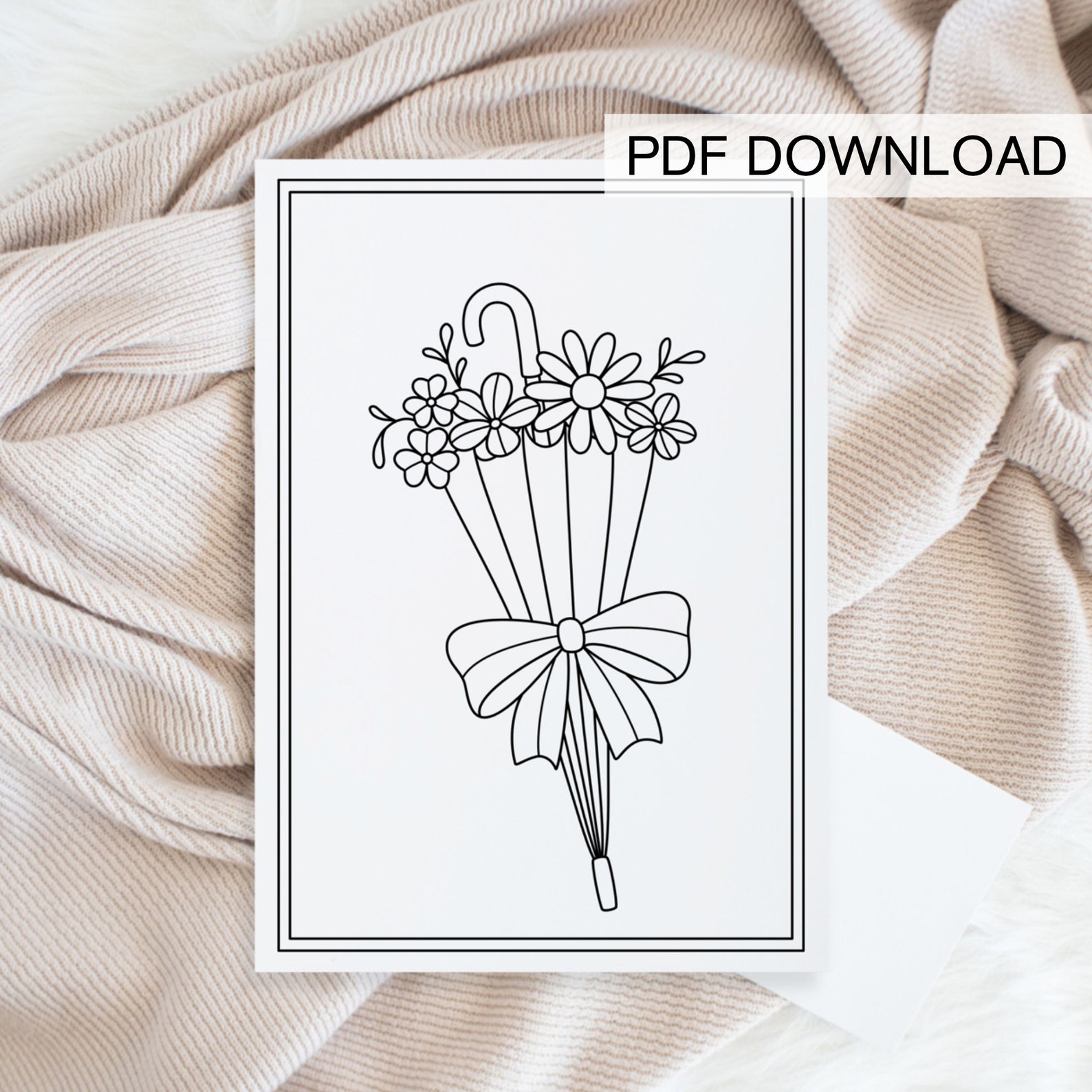 Cottagecore Colouring Page Bundle 2, Cute Coloring Page Coloring Cozy ...