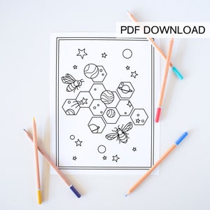 Space Animals Colouring Page Bundle, Cosmic Coloring Pages, Animals ...