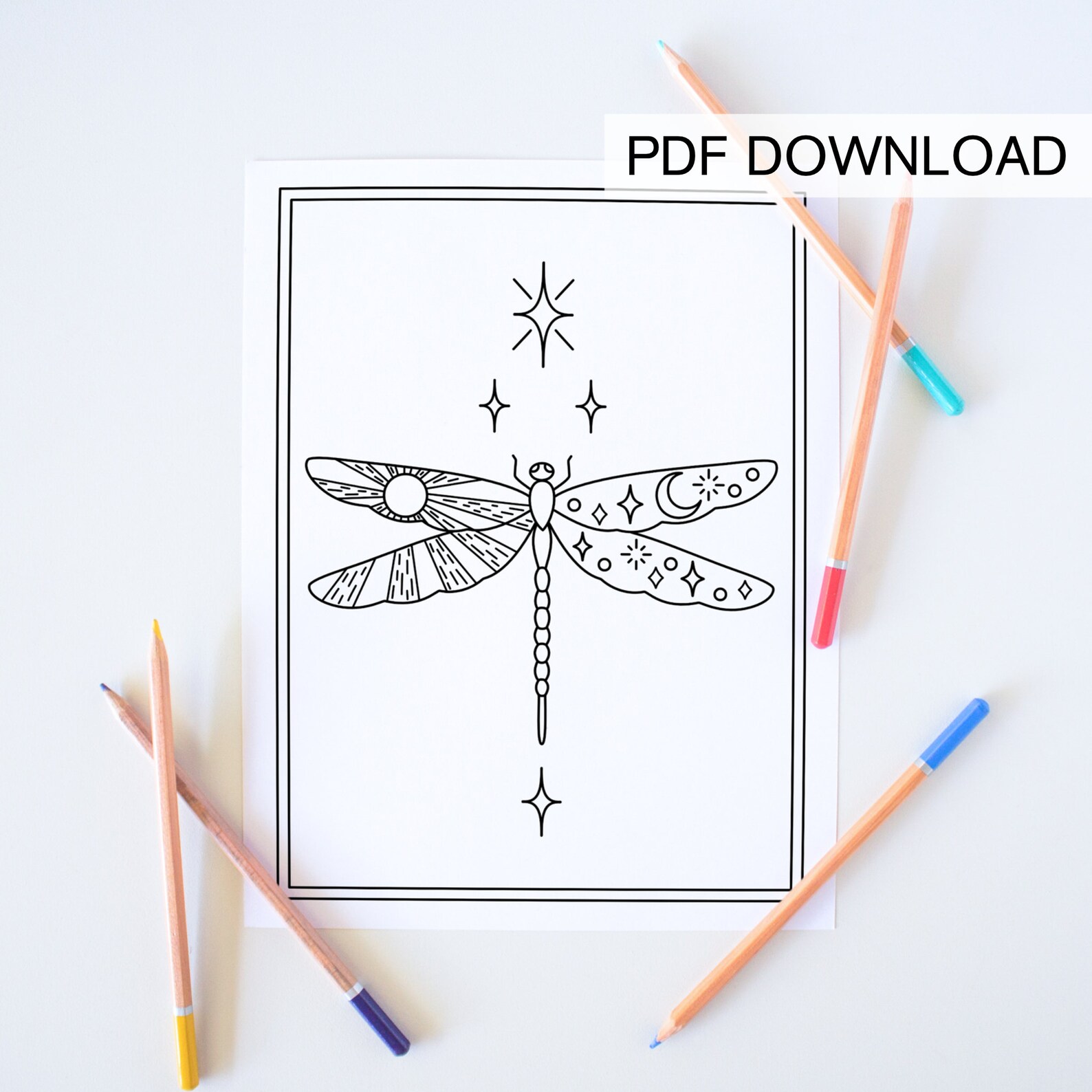 Celestial Colouring Page Bundle 2, Cosmic Coloring Page Coloring in ...