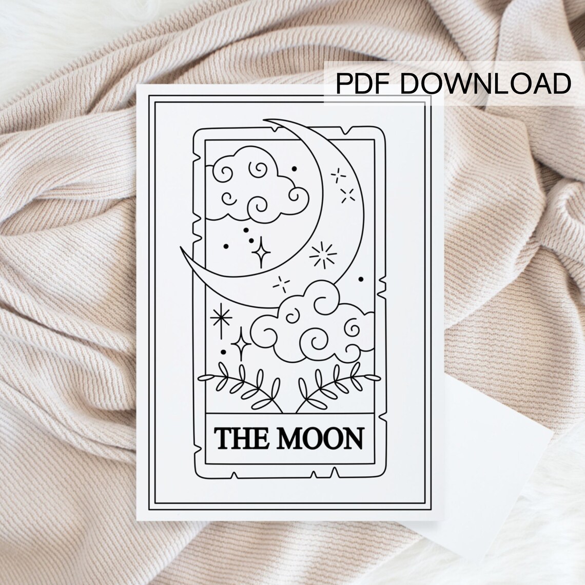 Tarot Colouring Page Bundle, Fun Coloring Pages, Coloring in Bundle ...