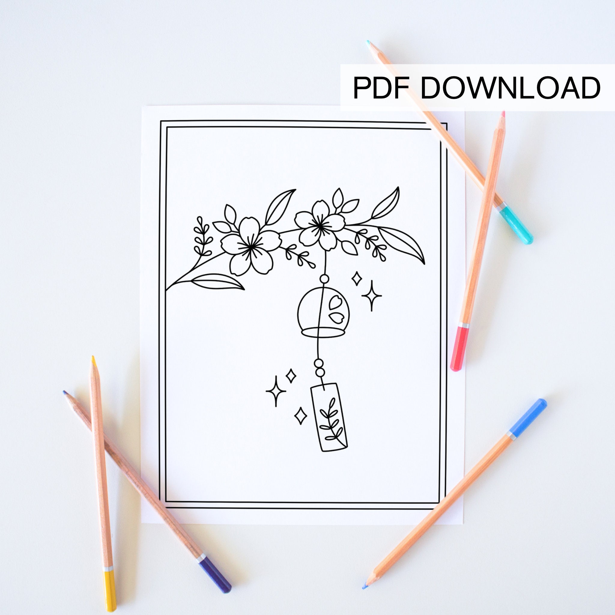 Japan Colouring Page Bundle, Fun Coloring Pages, Japanese Coloring in ...