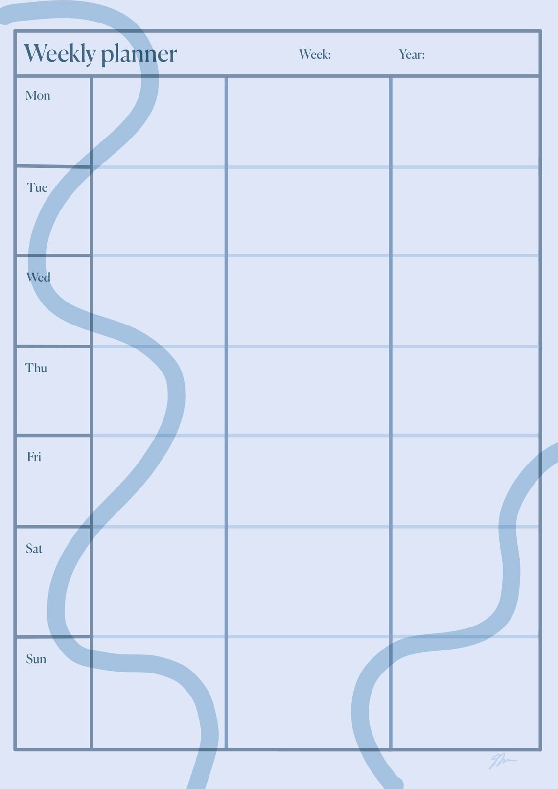 Cloud Digital Weekly Planner Template for Goodnotes Full - Etsy