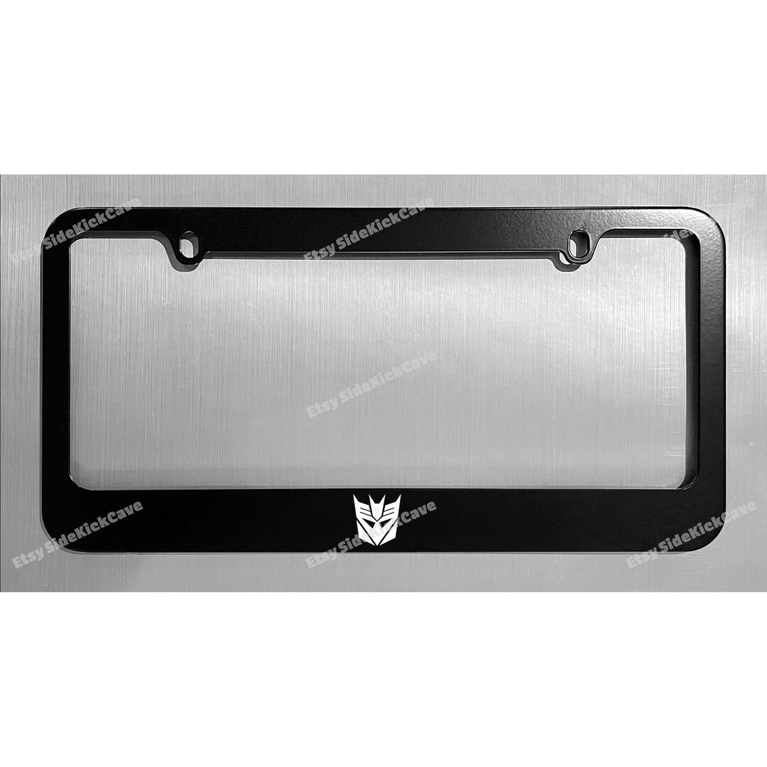 Decepticon Logo Transformers Custom Made Black Metal License Plate ...