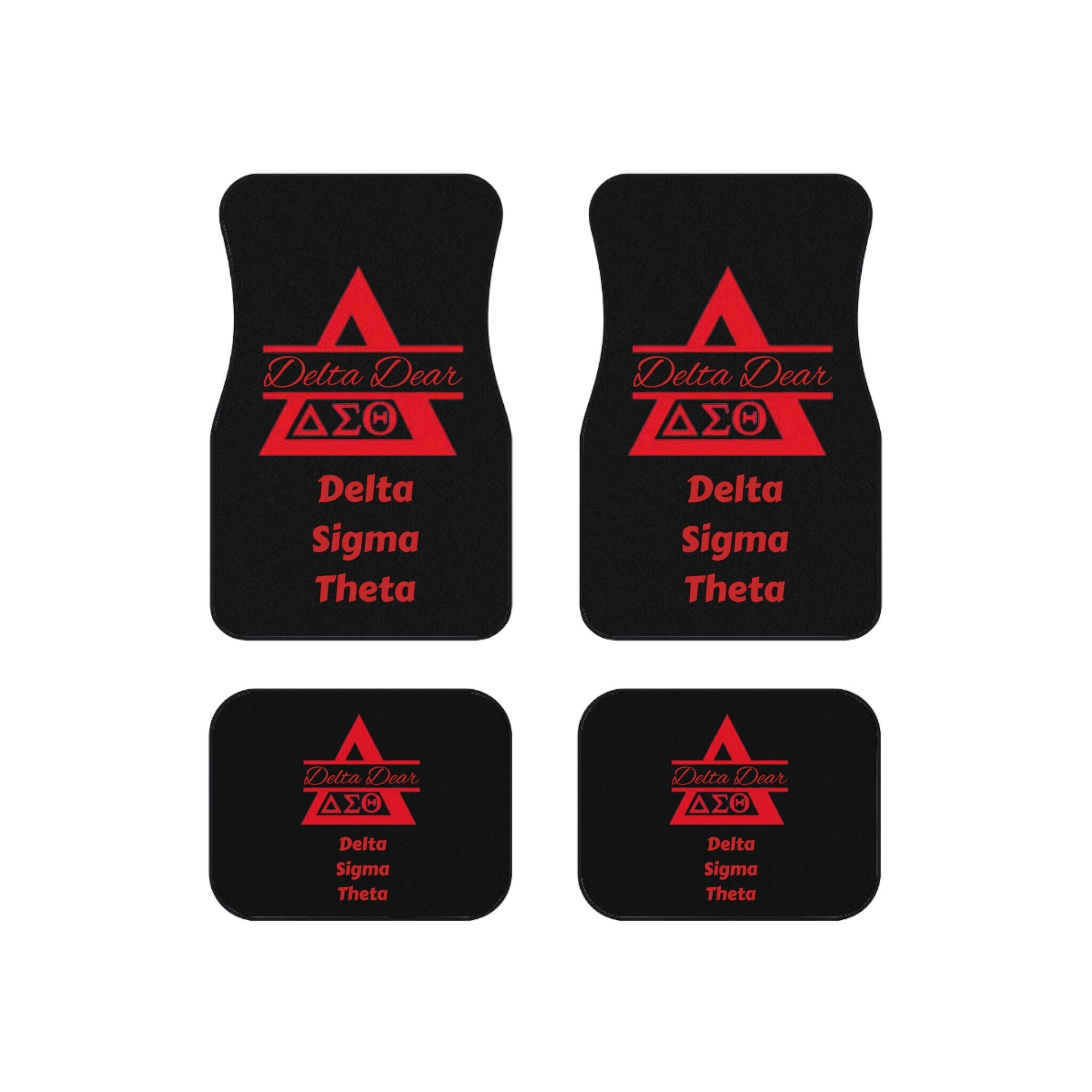 Delta Sigma Theta Delta Dear Customized Car Mats, Delta Sigma Theta Sorority Car Mats, Soror ...