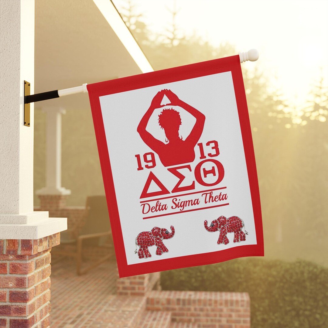 Delta Sigma Theta House, Yard, Garden Flag L DST Flag/banner L DST Home ...