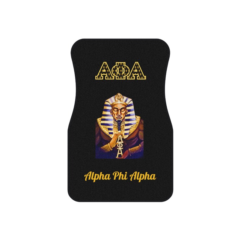 Alpha Phi Alpha Customized Set of 4; Front & Rear Car Mats L Father's ...