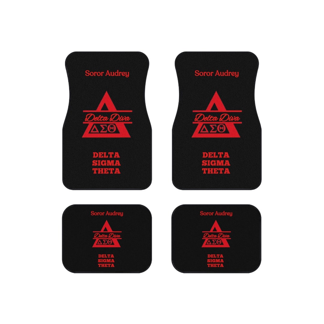 Delta Sigma Theta Delta Diva Personalized Car Mats, DST Sorority Car ...