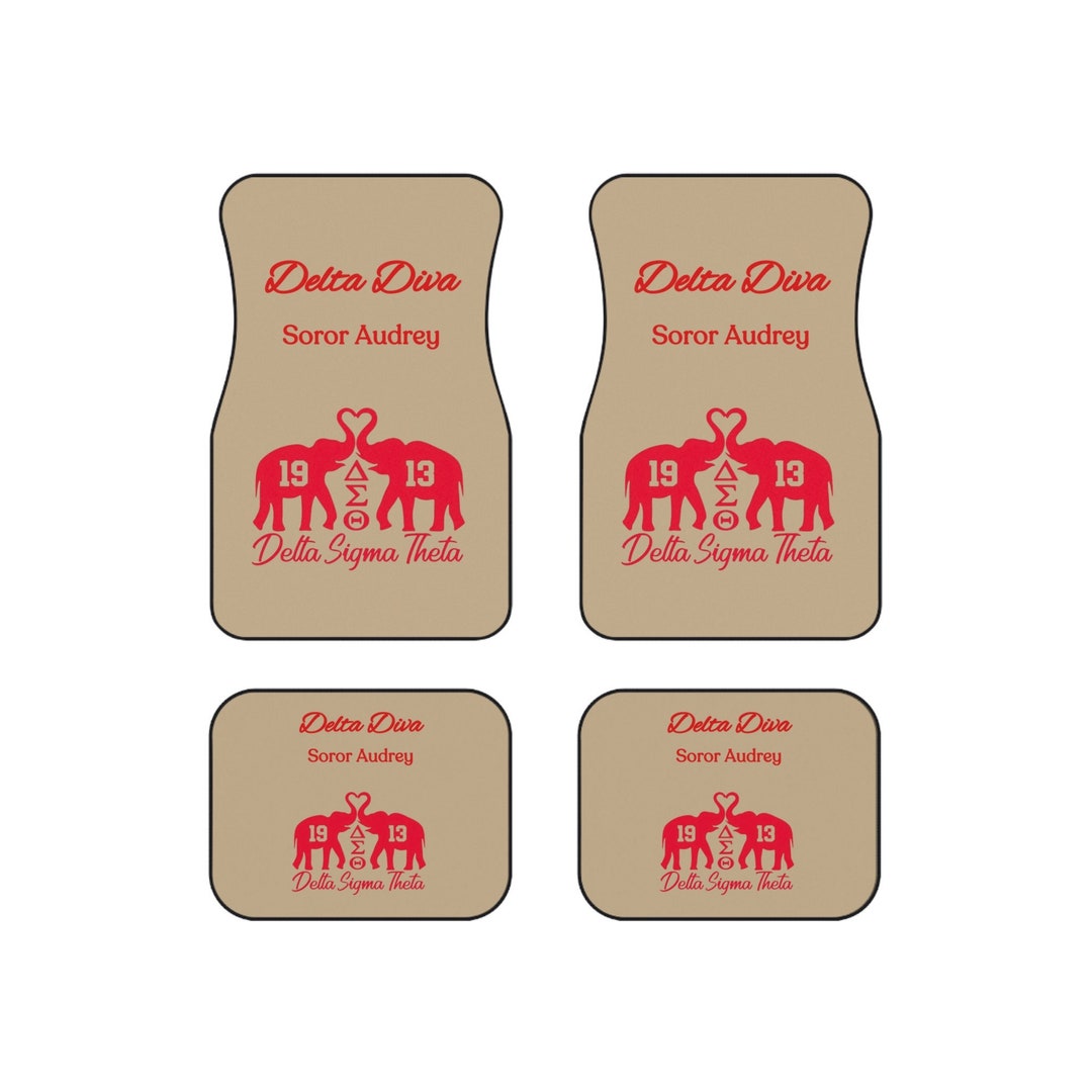 Personalized Delta Sigma Theta Delta Diva Customized Car Mats, Delta ...