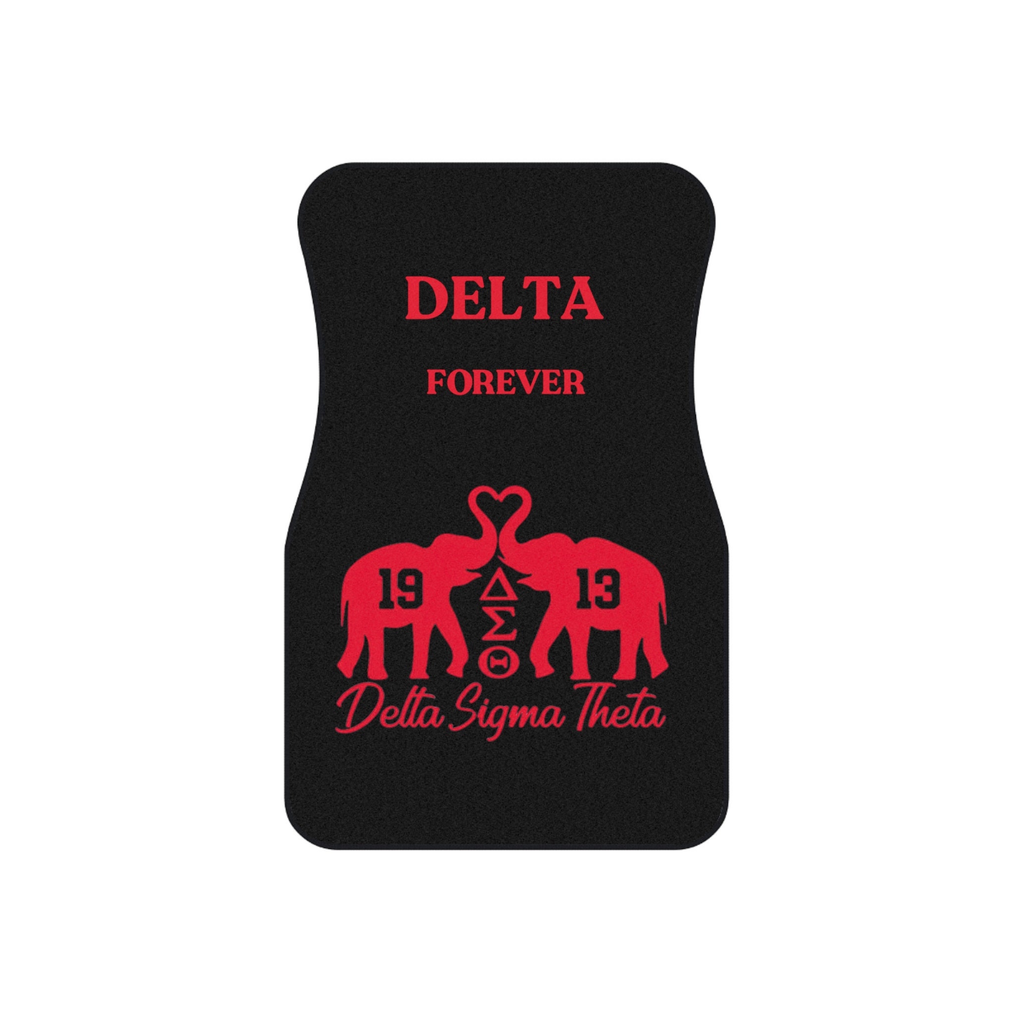 Delta Sigma Theta Delta Forever Elephant Customized Car Mats, DST Sorority Car Mats, Soror Gift ...