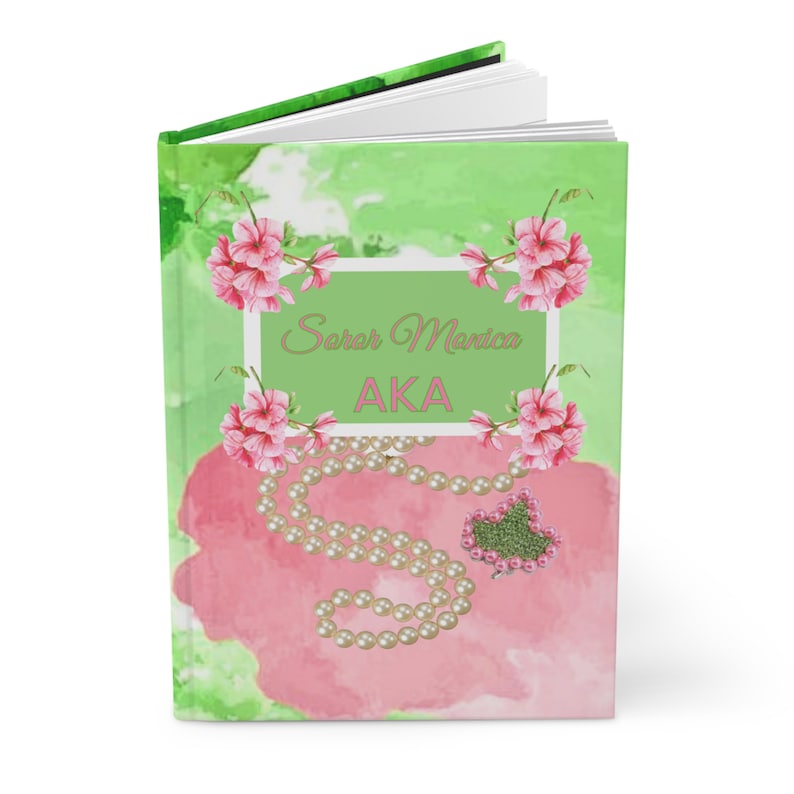 Personalized Alpha Kappa Alpha Hardcover Matte Journal - AKA Sorority ...