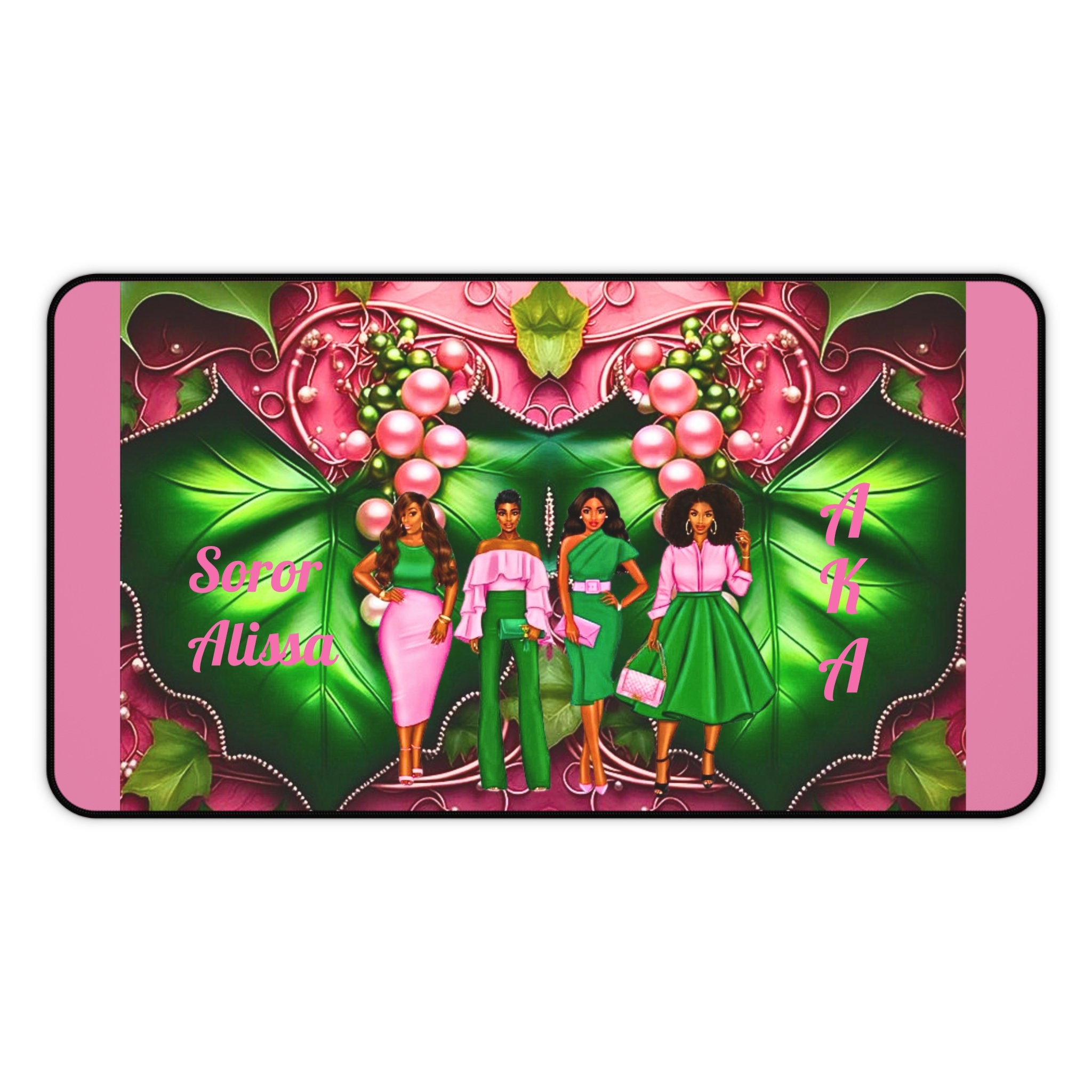 Personalized Alpha Kappa Alpha Soror Desk Mat - AKA Home Office Decor ...