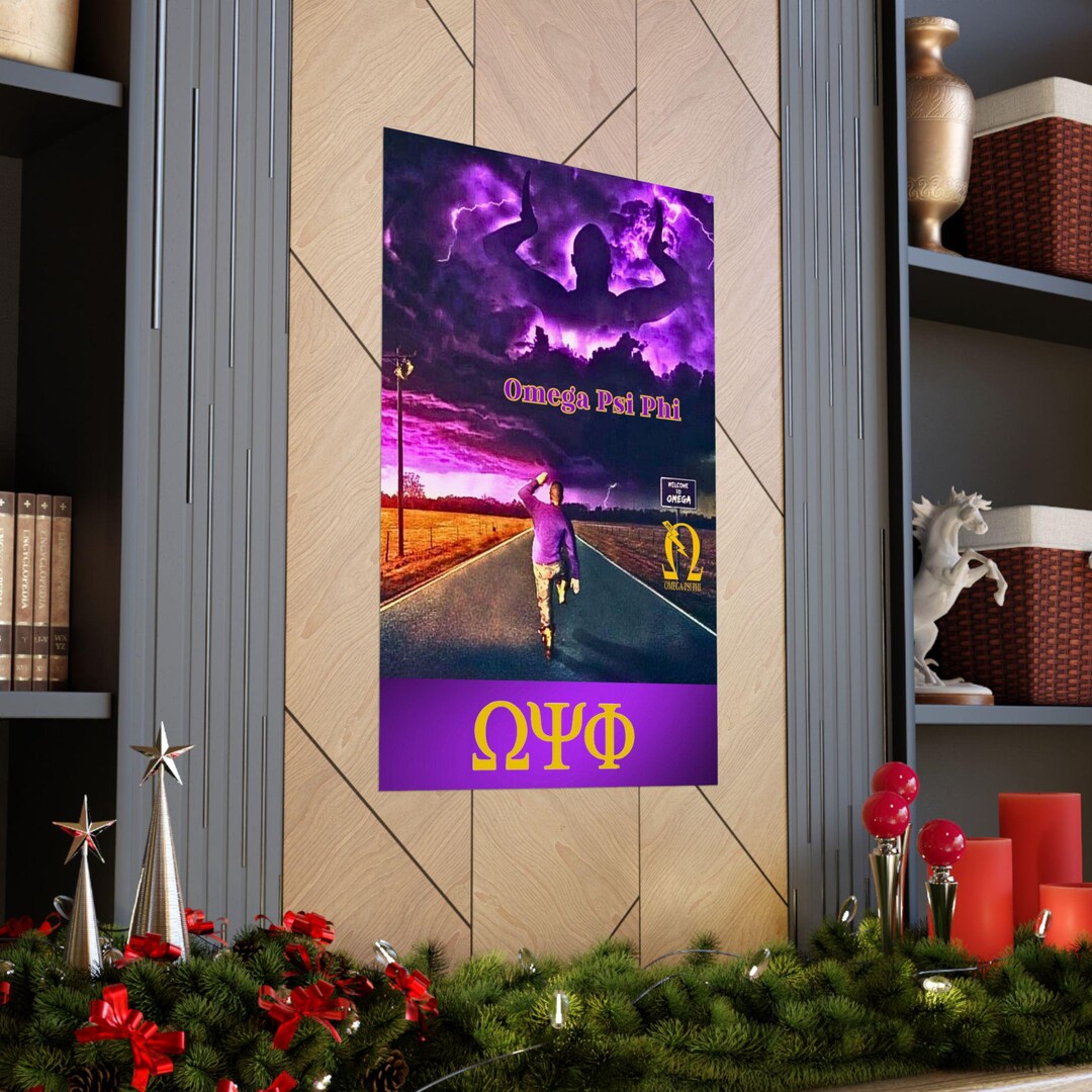 Omega Psi Phi "omega Stomp" Poster | Father's Day Gift L Omega Wall ...