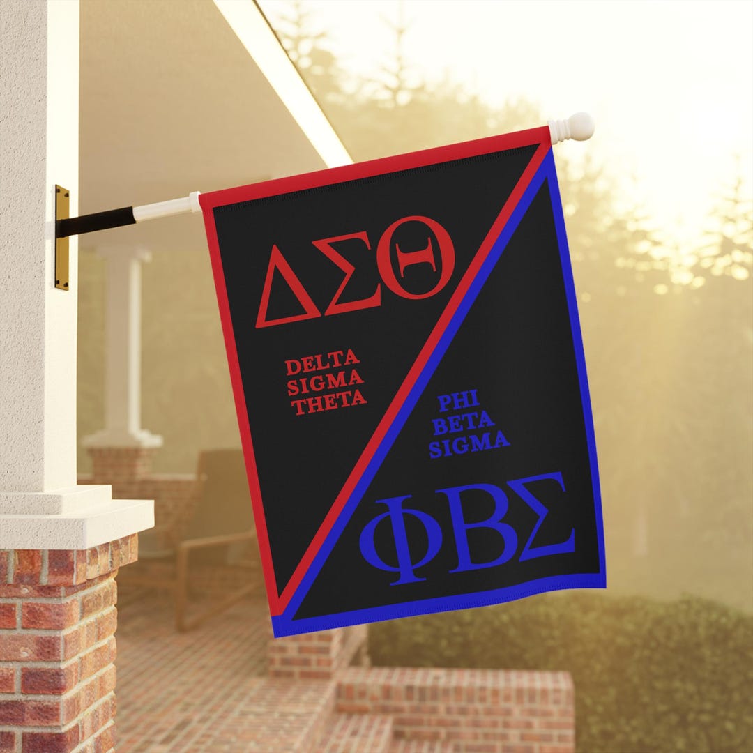 Delta Sorority Sigma Fraternity Flag Banner L Garden & House Flag L ...