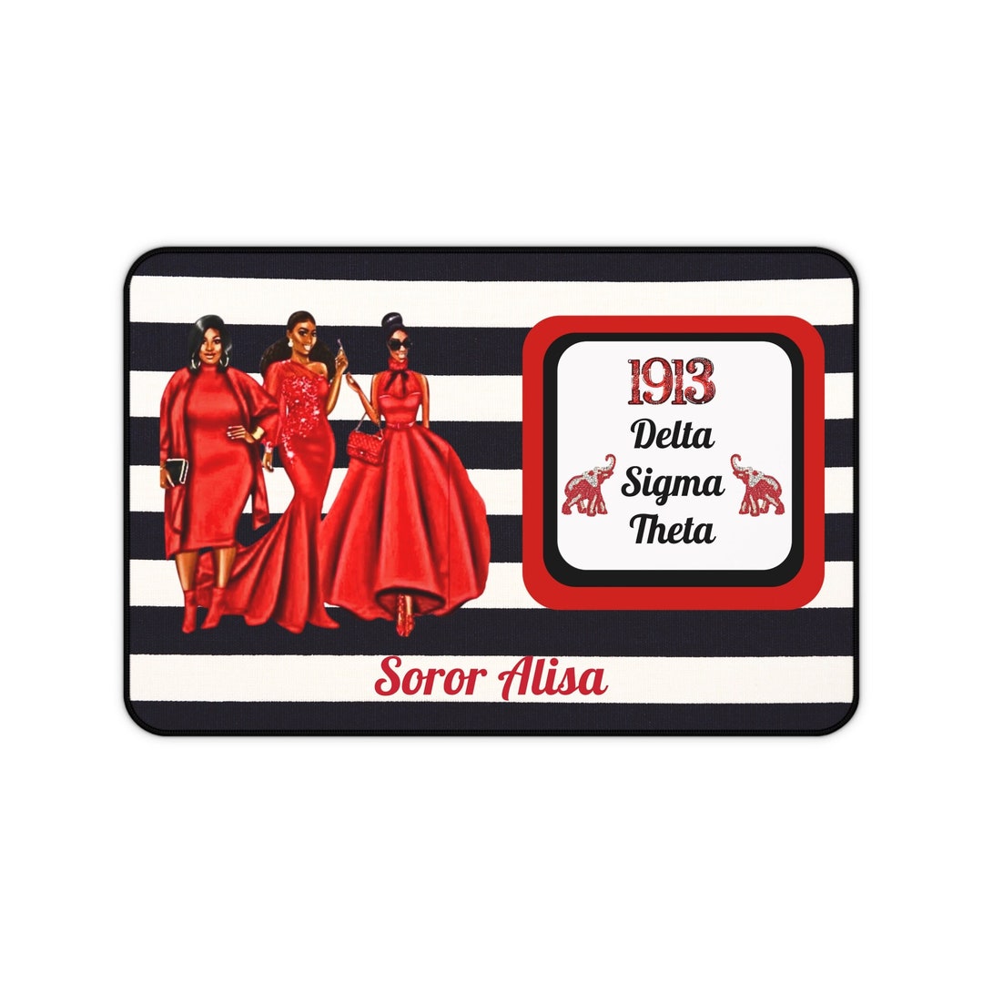Personalized Delta Sigma Theta Soror Desk Mat - DST Home Office Decor ...