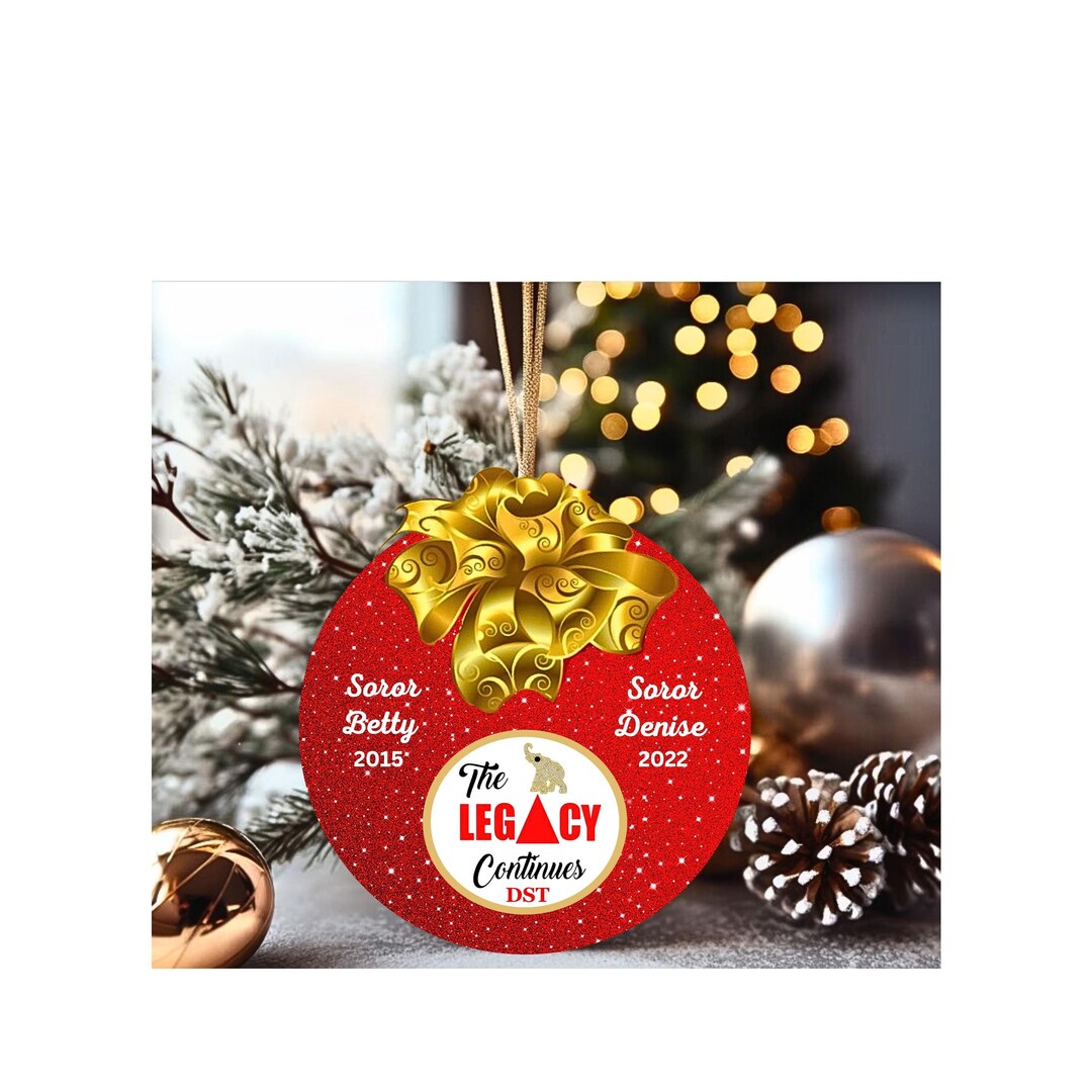 Legacy Personalized Delta Sigma Theta Sorority Christmas Ornament ...