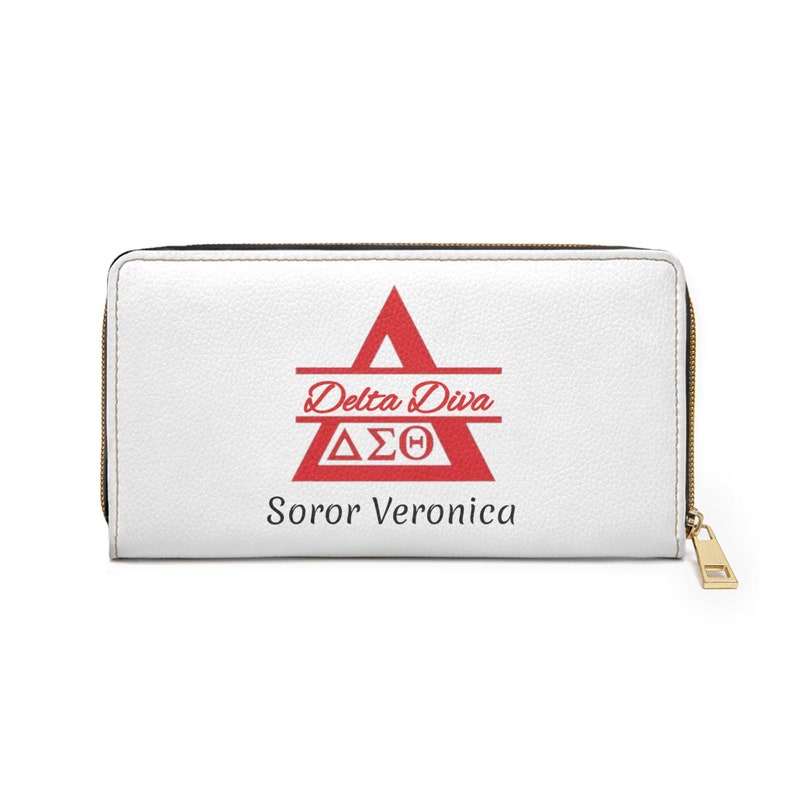 Delta Sigma Theta Personalized Zipper Wallet L Delta Diva Wallet L ...