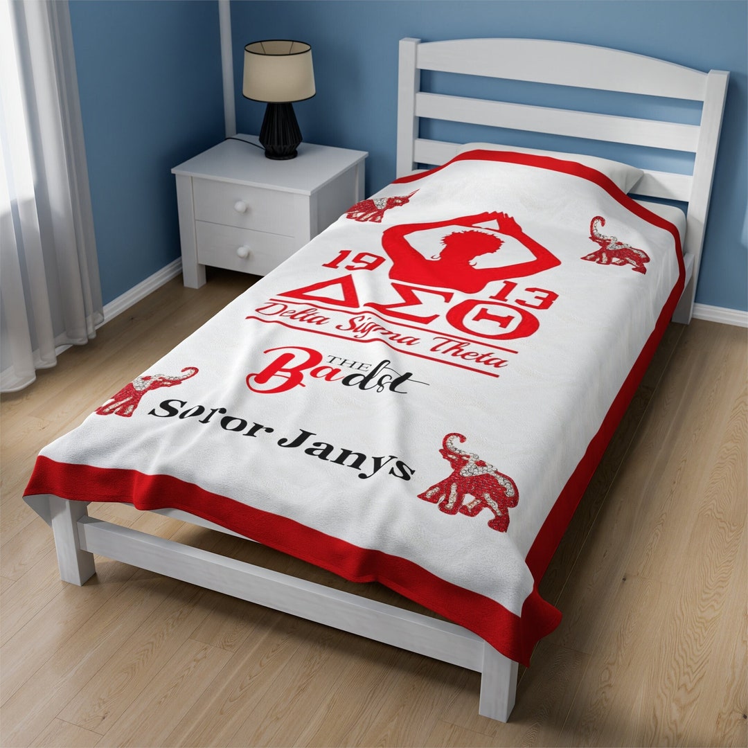 Personalized Delta Sigma Theta the Badst Velveteen Plush Blanket DST ...