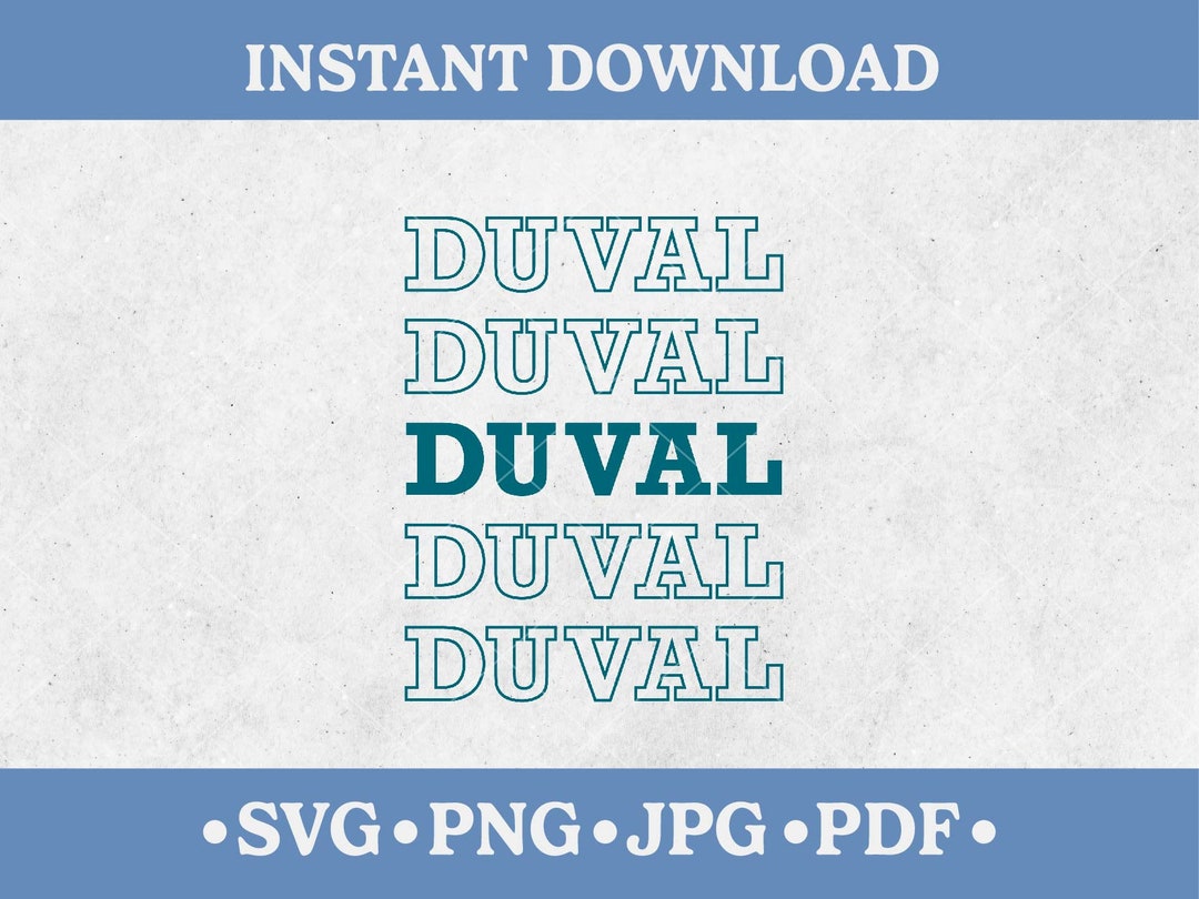 Duval Jacksonville SVG Jags Svg J-ville Cut File Jaguars PNG Duuuval It ...