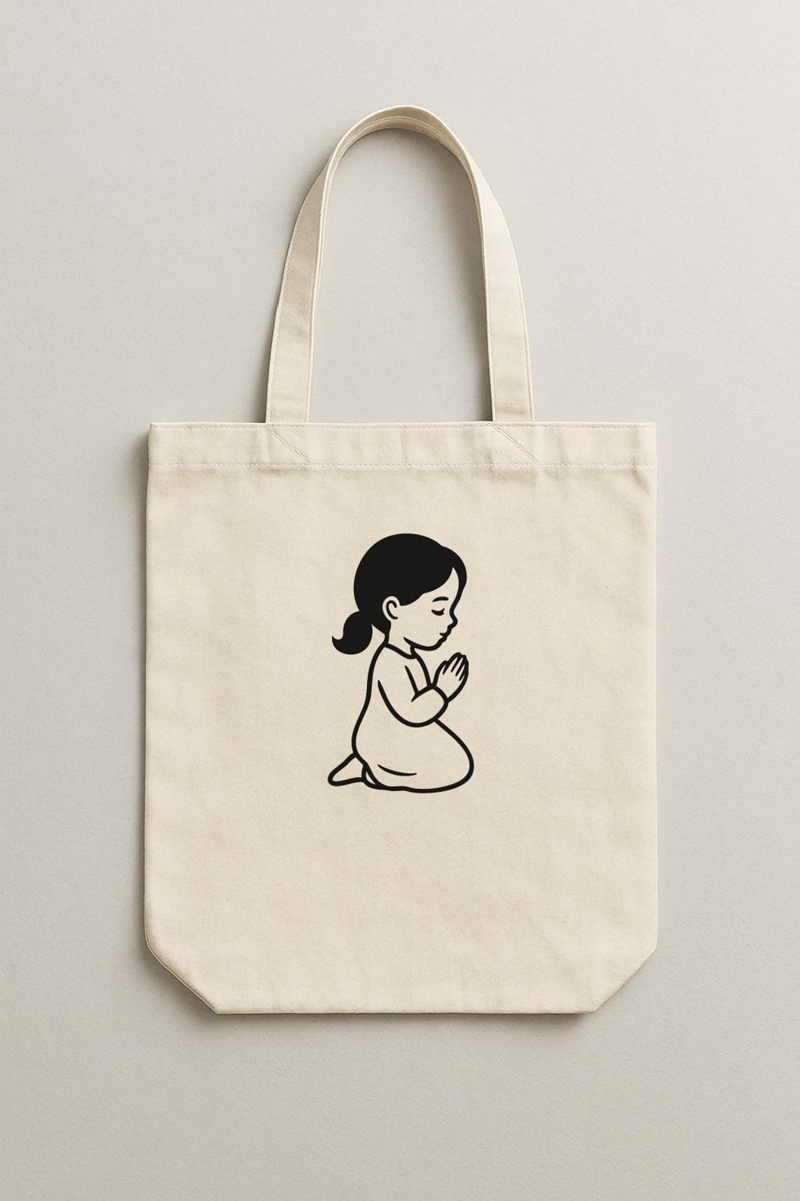 Little Girl Praying SVG | Niña Rezando | Little Girl Praying Silhouette ...