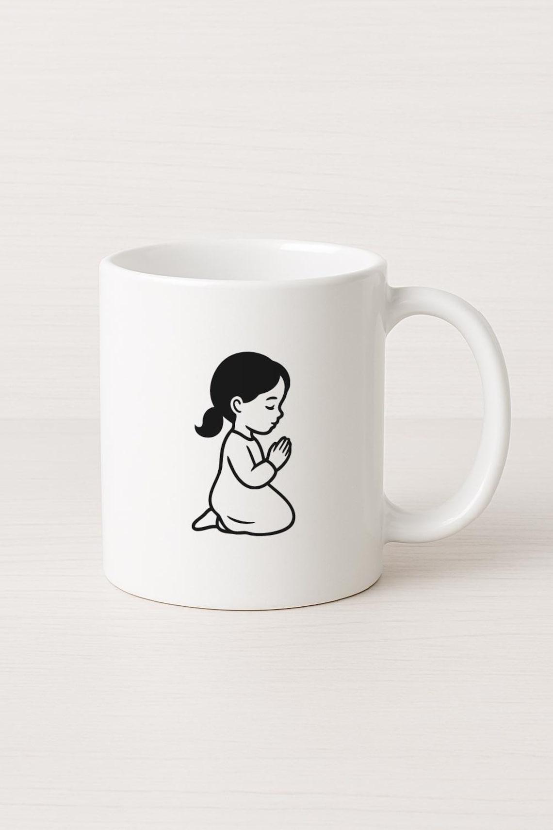Little Girl Praying SVG | Niña Rezando | Little Girl Praying Silhouette ...
